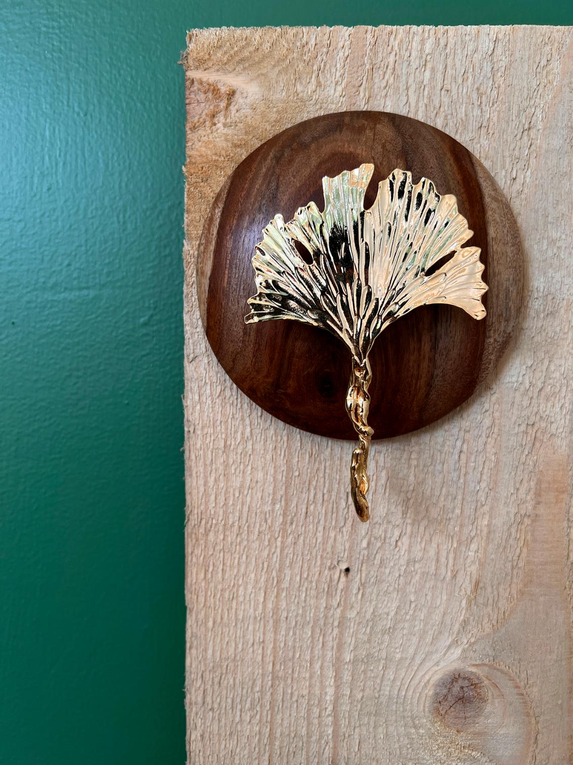 Gingko Wall Hook – STUDIO METALLURGY